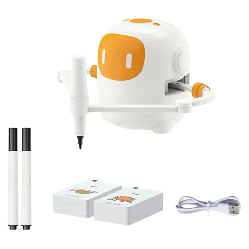 Educational Drawing Robot Montessori Learning Toy for Kids 5+ (Orange ...