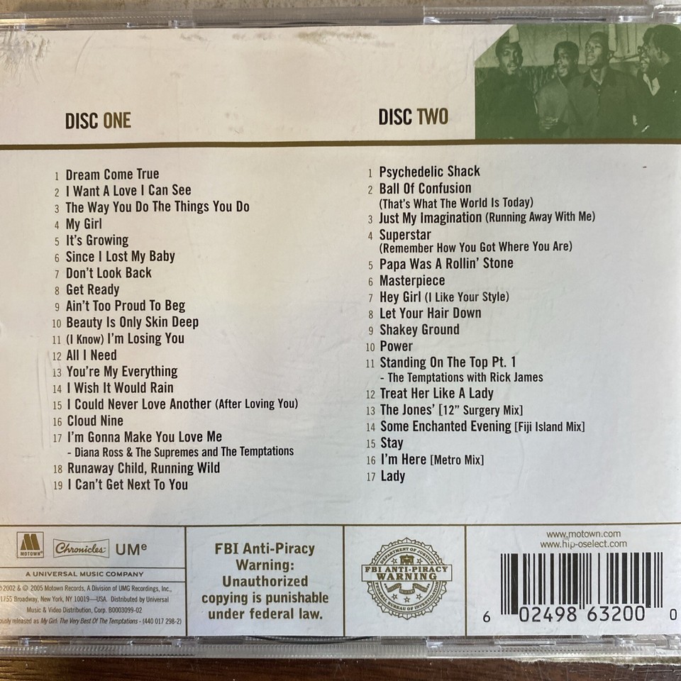 (CD;2-Disc Set) The Temptations - Gold [36 Original Hits] (EXC! -6XB | eBay