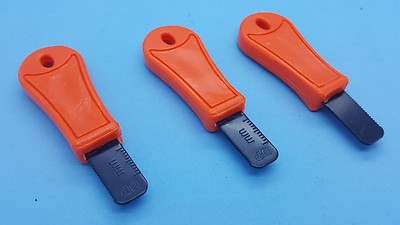 3 pcs High-Carbon Steel Scrapers / Strikers. ( NO FERRO ROD INCLUDED ...