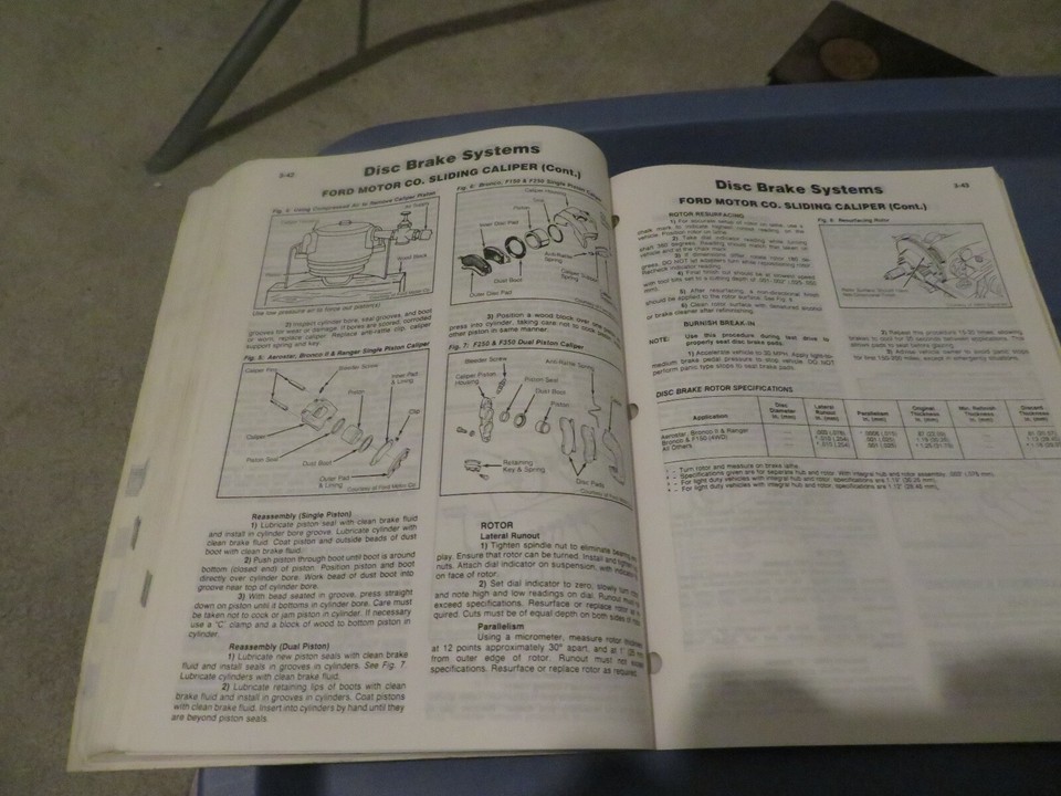 1990 Brake Systems Car & Trucks Service Manual AH-6581 Fram Bendix ...