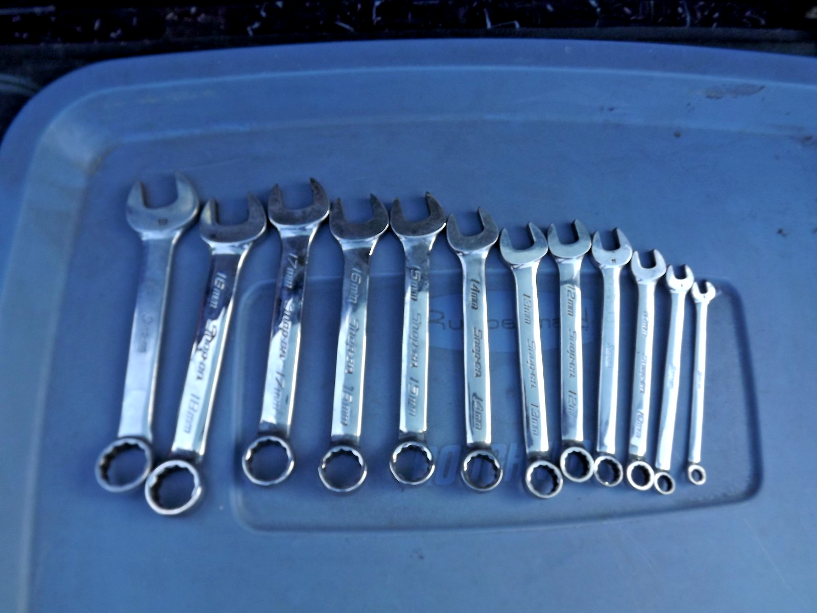 Snap-on Tools "Metric Flank Drive Short Combo Wrench Set" OEXM6-OEXM19 ...