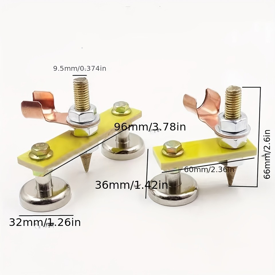 Magnetic Welding Ground Clamp - Strong Magnet for Secure Grounding in ...