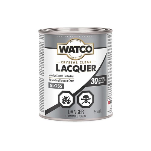 63041 Lacquer Clear Wood Finish, Quart, Gloss Clear 26748063046| eBay