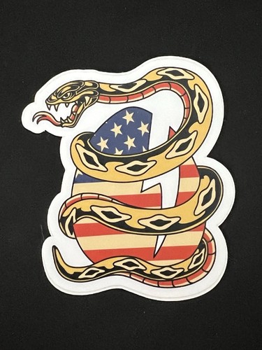 Hatch Golf Sticker Snake USA American Flag Red, White, and Blue | eBay
