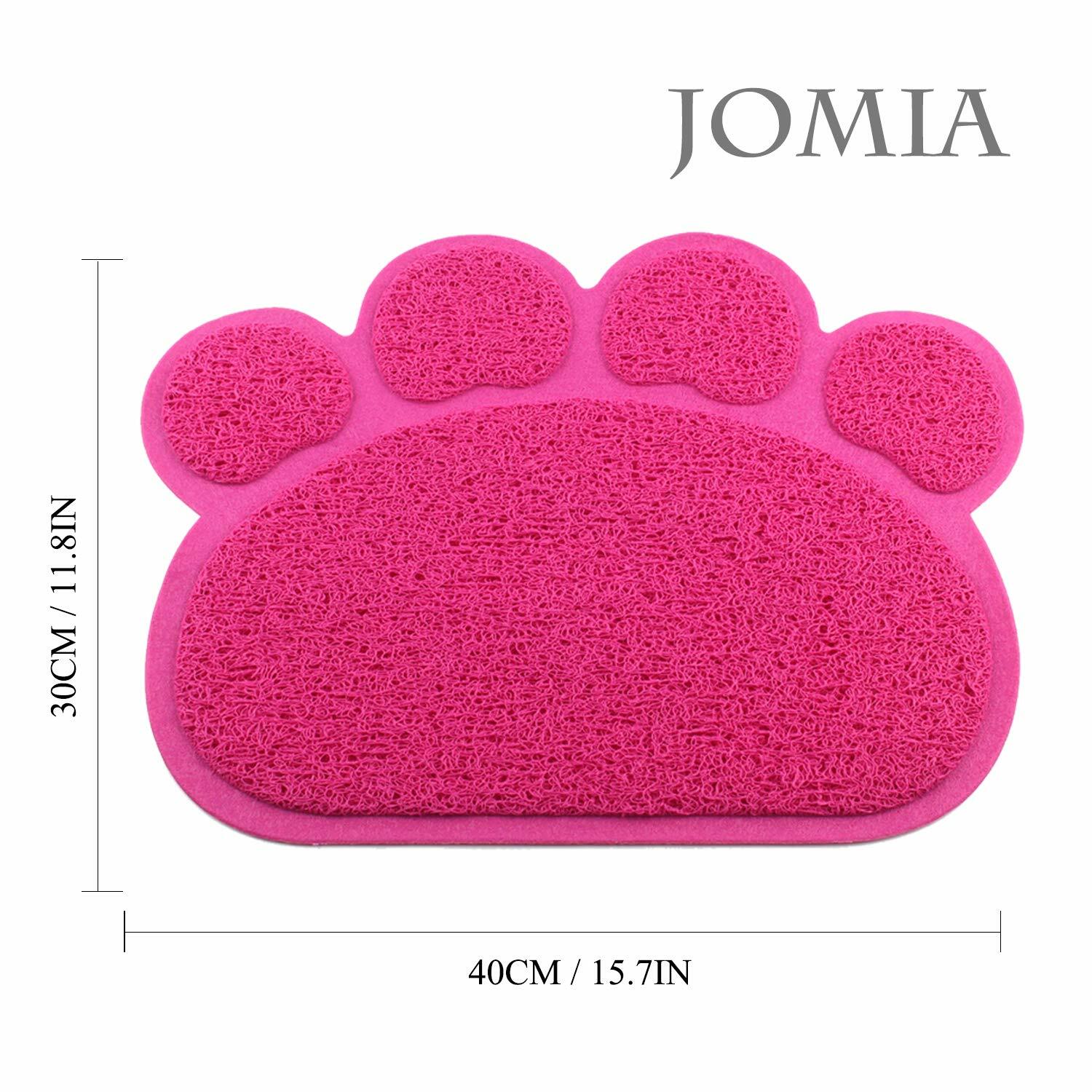 Paw Shaped PVC Cat Dog Mat Non-slip Pet Food Water Bowl Feeding ...