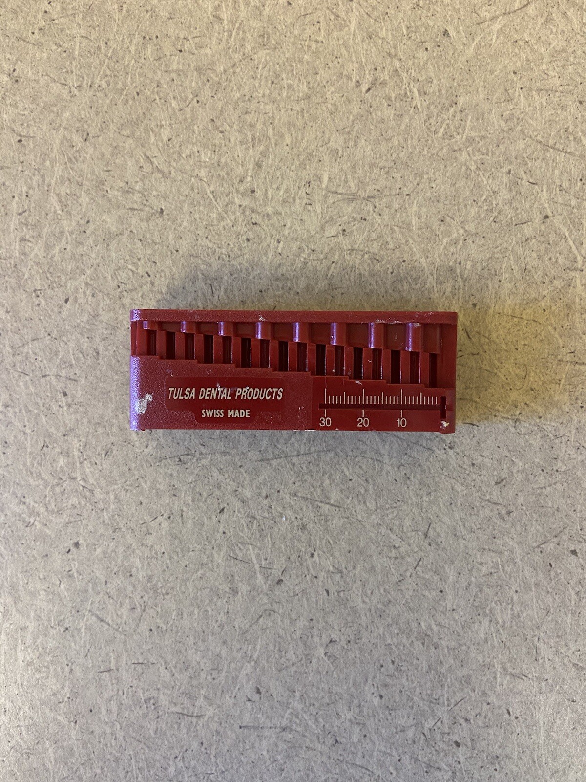 Dentsply Tulsa Red Endo Block & Ruler | eBay