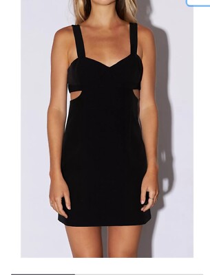 Black Side Cut Out Bodycon Mini Dress Size M NWT Endless Rose | eBay