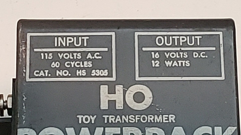 Marx HO Train Transformer Power Pack 5305 | eBay