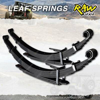 Pair Rear RAW 4x4 2 Inch Leaf Springs for Toyota Landcruiser BJ FJ HJ ...