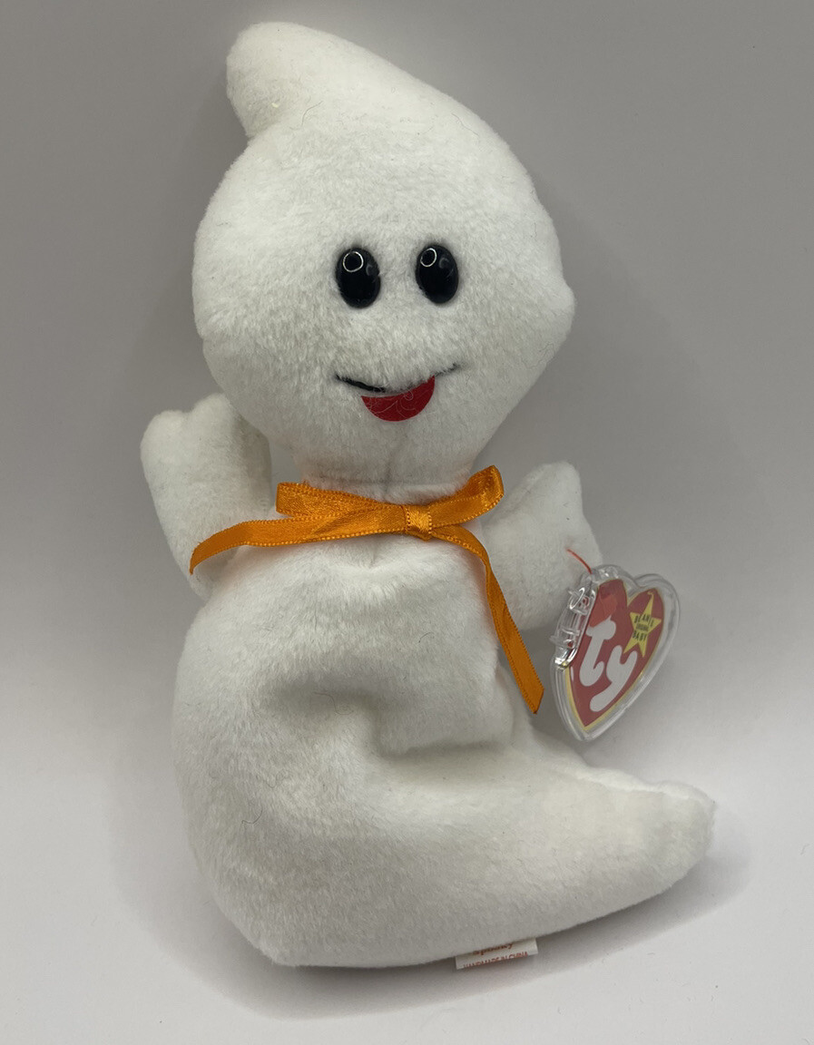 TY Beanie Baby - SPOOKY the Ghost (4th Gen hang tag) (8 inch) -MWMTs ...