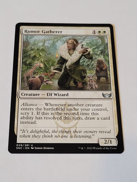 MTG Rumor Gatherer Streets of New Capenna 029/281 Regular Uncommon for ...