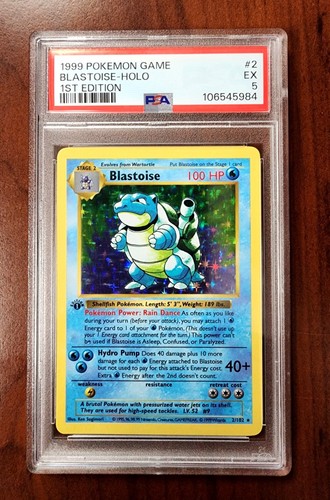 1999 Base Set - Blastoise 1st Edition Shadowless Holo - PSA 5 EX | eBay