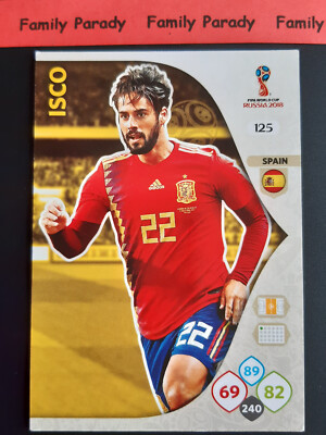Isco 125 Spain Panini Adrenalyn Card World Cup Russia 2018 | eBay