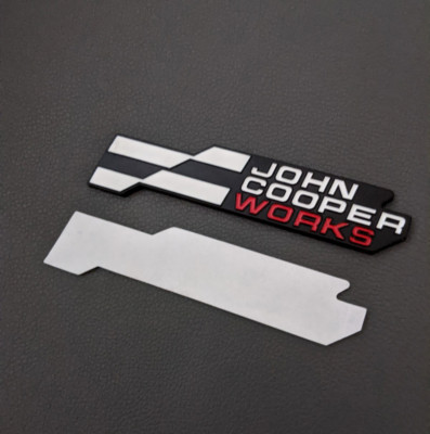 R56 MINI Cooper S New JCW John Cooper Works Red Large Rear Badge 12.5cm ...