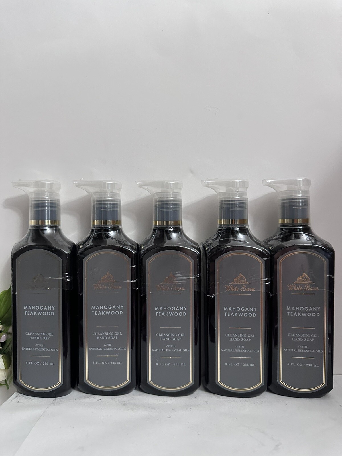 5 New MAHOGANY TEAKWOOD CLEANSING GEL HAND SOAP BATH & BODY WORKS | eBay