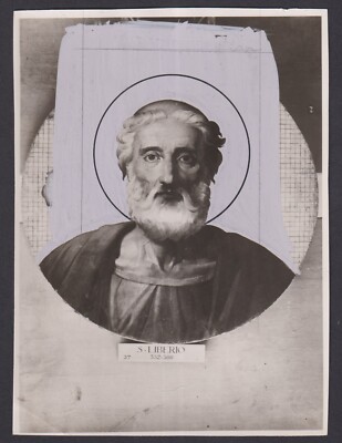 Holy card antique foto del Papa San Liberio image pieuse santino ...