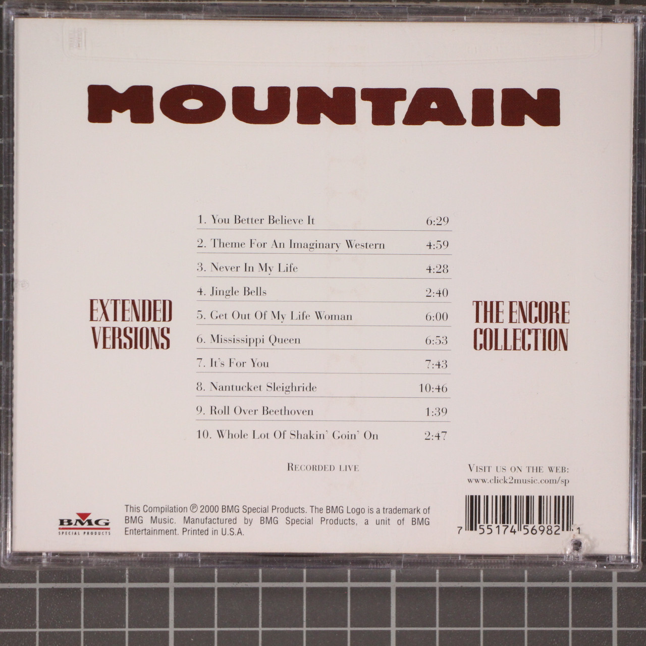 Extended Versions (BMG) by Mountain (CD, Nov-2000, BMG Special Products ...
