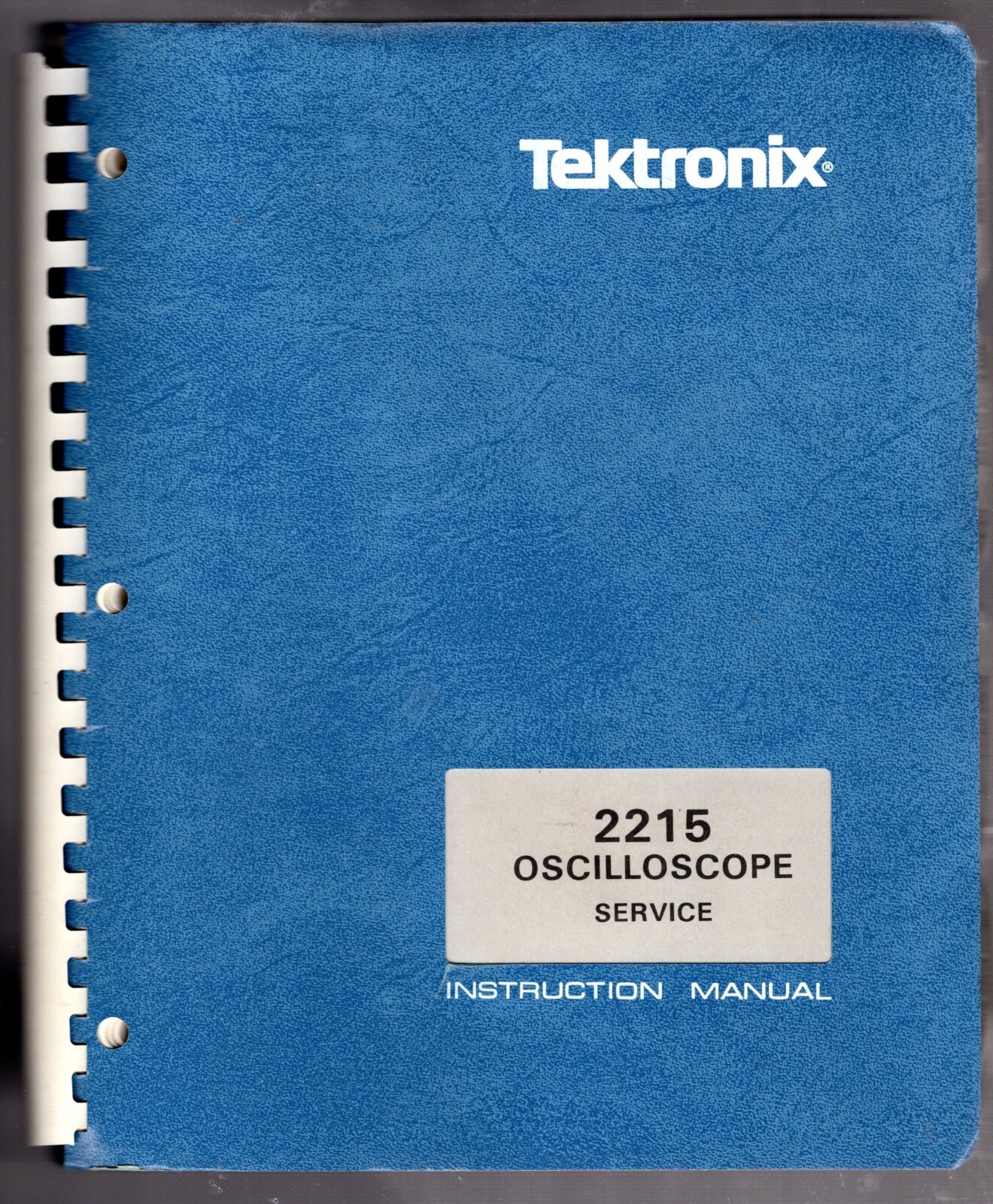 Original Tektronix Service Manual for the 2215 Oscilloscope | eBay