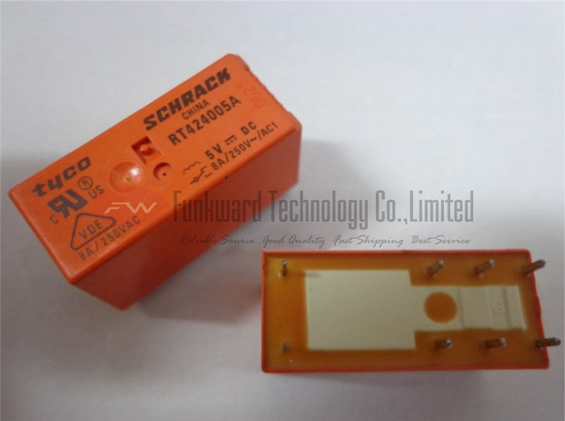 RT424005 RT424012 RT424024 RT424615 RT424024F Power Relay 8A 250VAC x ...