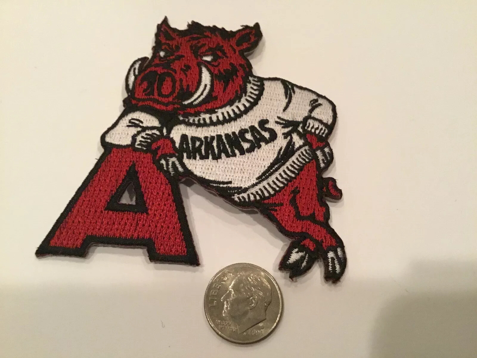 Arkansas Razorbacks vintage IRON ON PATCH 3.5” x 2.5” Hogs | eBay