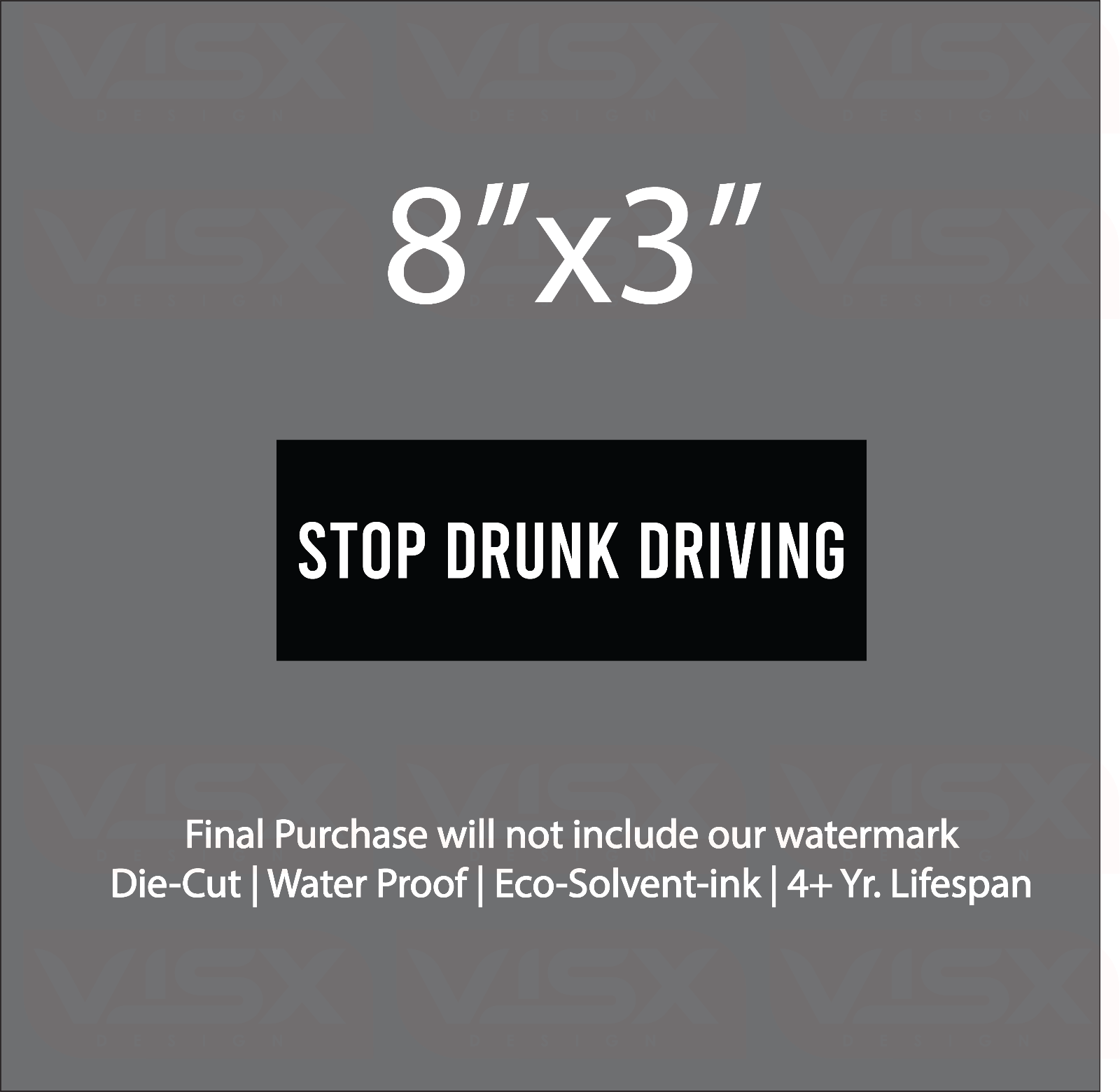 Stop Drunk driving Bumper Sticker decal vinyl funny tailgater JDM ...