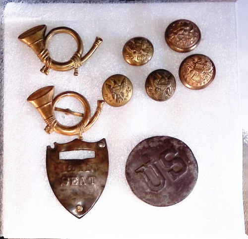 U.S. Civil war era collection of original period items cavalry related ...