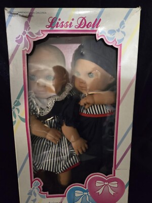 Vintage Lissi Two Hearts Collection BOY & GIRL Twin Dolls 15" made hong ...