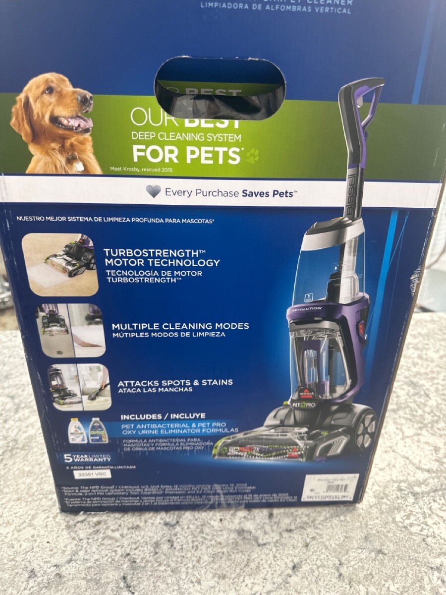 BISSELL Pro Heat 2X Revolution Pet Pro Carpet Cleaner - Purple (3586 ...