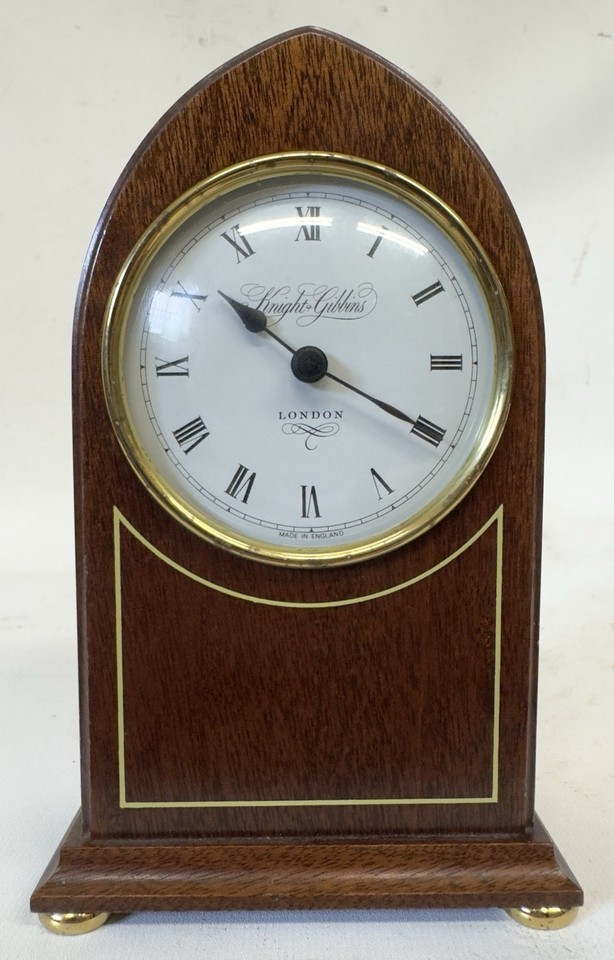 Vintage Knight & Gibbins London Inlaid Mantel Clock In Working Order ...