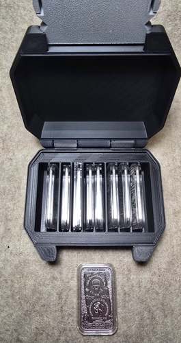 Bullion Storage Case for 1oz bullion bar capsules Silver/Copper/Gold ...