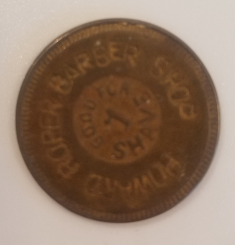 Rare Civil War Token Howard Roper Barber Shop 1860's-1862 Shave-St ...
