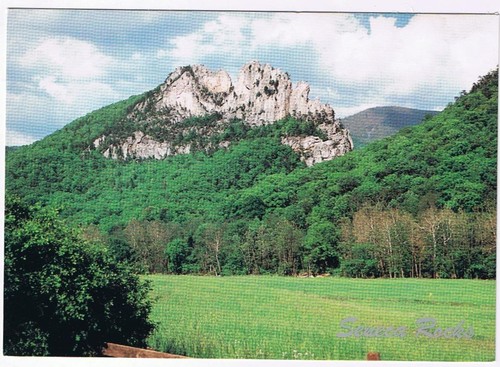 West Virginia Postcard Seneca Rocks Potomac River | eBay