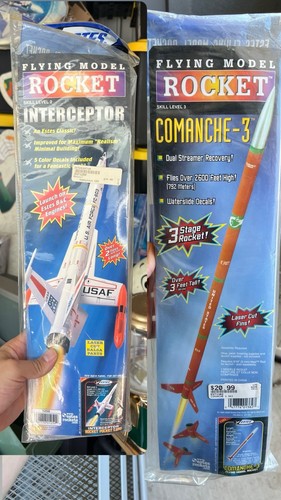 Estes Flying Model Rocket Interceptor Comanche-3 Vintage NOS | eBay