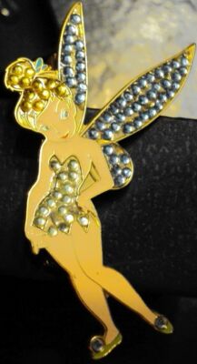 Disney Vintage Tinkerbell Swarovski Crystal Brooch Pin | eBay