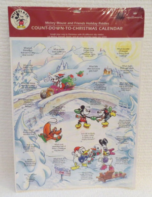 Vintage Hallmark Mickey & Friends Count Down To Christmas Advent ...
