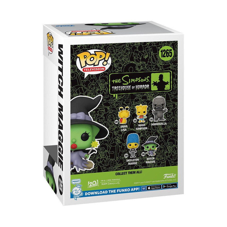Funko Pop Maggie Simpson Witch Maggie 1265 The Simpsons Treehouse of ...