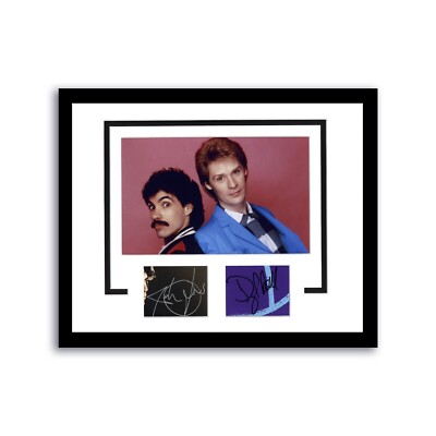 HALL & OATES DARYL & JOHN SIGNED AUTOGRAPH FRAMED 11x14 DISPLAY ACOA ...