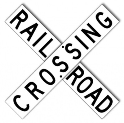 12" Railroad Crossing Cross Buck Sign | Railroad | Train | RR | Grandpa ...