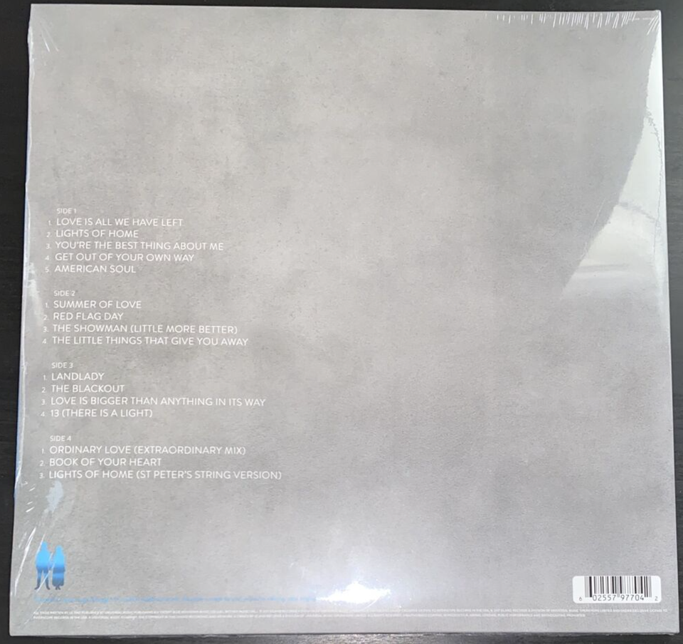U2 SONGS OF EXPERIENCE BLUE VINYL 2LP 180 GRAM NEW SEALED MINT ...