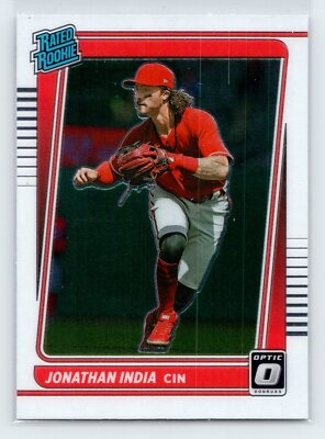 2021 Donruss Optic Jonathan India #101 Rated Rookie Card RC Cincinnati ...