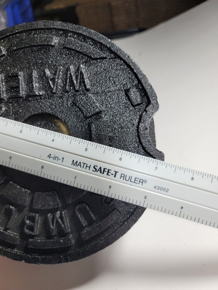 Locking Valve Box Cover/Lid fits Standard 5-1/4" Water Main Valvebox ...