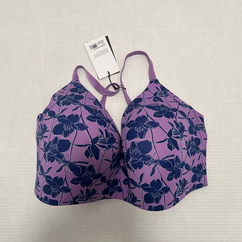Knix Magnolia Floral Wingwoman Wireless Adjustable Contour Bra 8+ 42E ...
