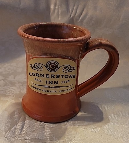 2020 Deneen Pottery CORNERSTONE INN BROWN CO. INDIANA Hand Made Coffee ...