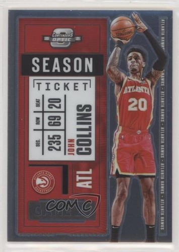 2020-21 Panini Contenders Optic - Season Ticket John Collins #63 Prizm ...