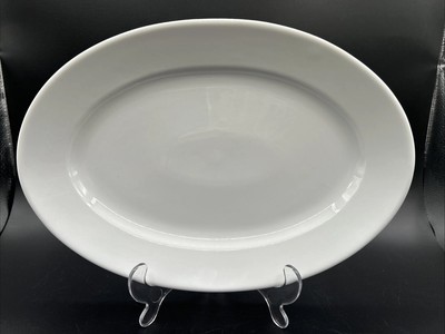 Apilco France Classic White Porcelain Oval Serving Platter / Steak ...