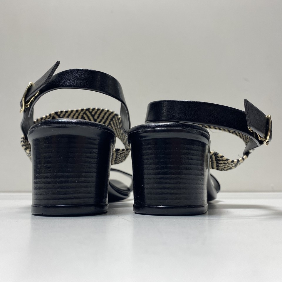 Italian Shoemakers Women's Black Block Heel Sandals Size 9 | eBay