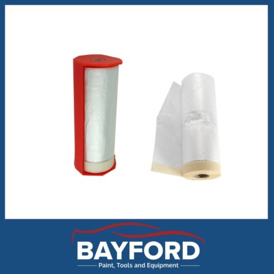 PLASTIC MASKING ROLL PLASTIC WITH DISPENSER-DROP SHEET 2 ROLLS - 33 MTR ...