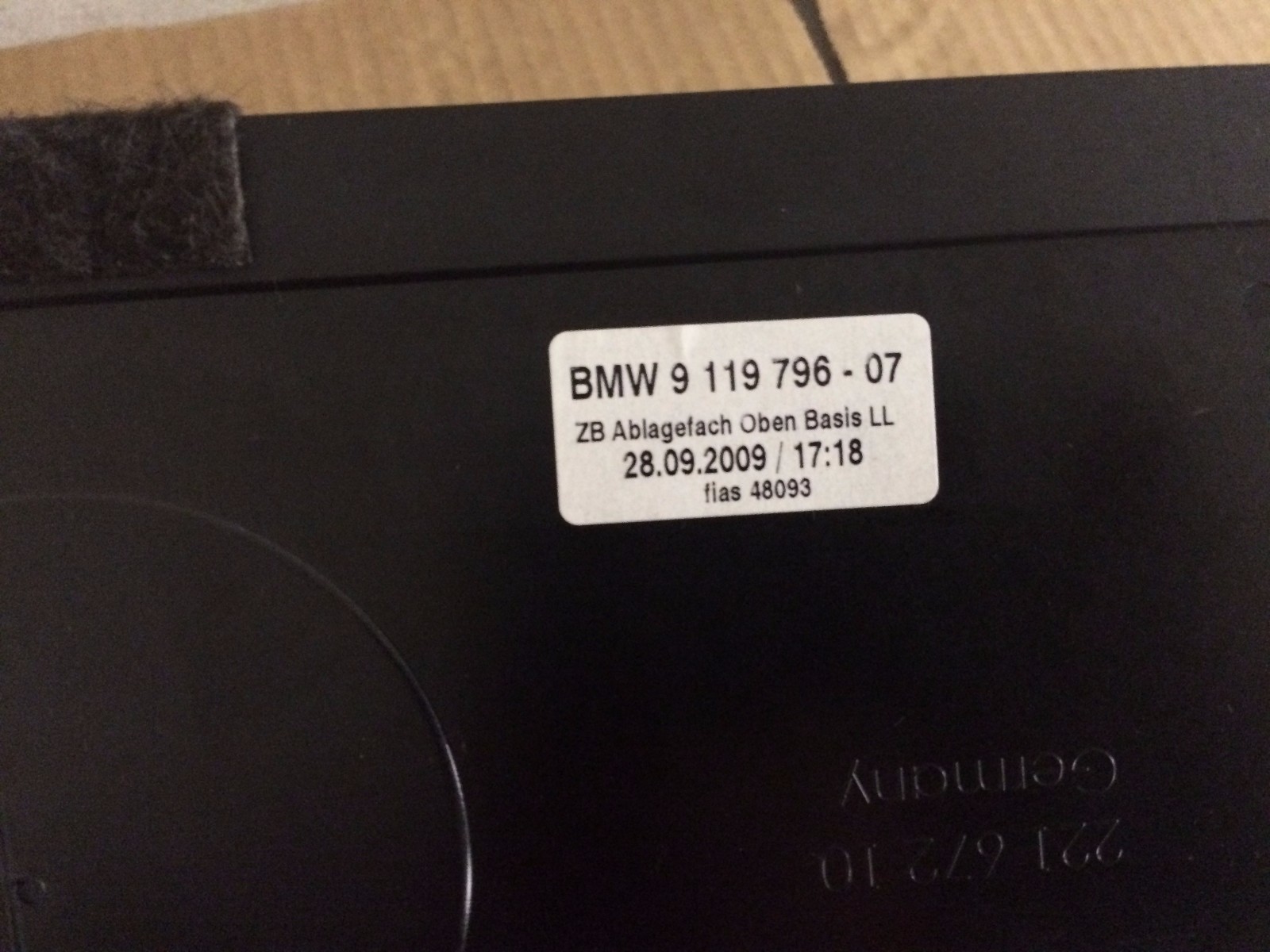 BMW OEM F01 F02 740 750 09-2012 FRONT DASHBOARD RIGHT UPPER STORAGE ...