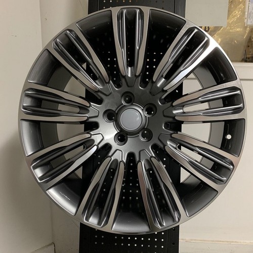 22" GUNMETAL DYNAMIC WHEELS RIMS FITS LAND RANGE ROVER LR3 LR4 STORMER ...