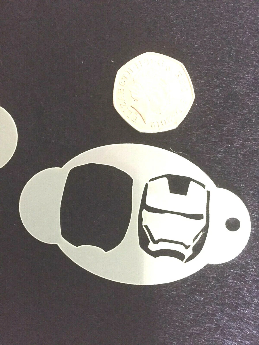 Iron Man Face Stencil